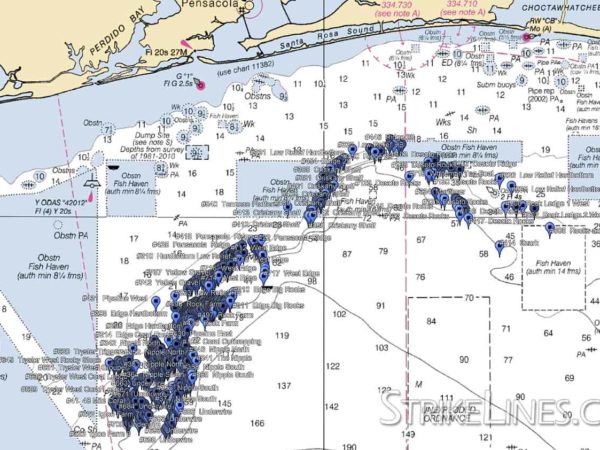 Florida Panhandle – StrikeLines Fishing Charts