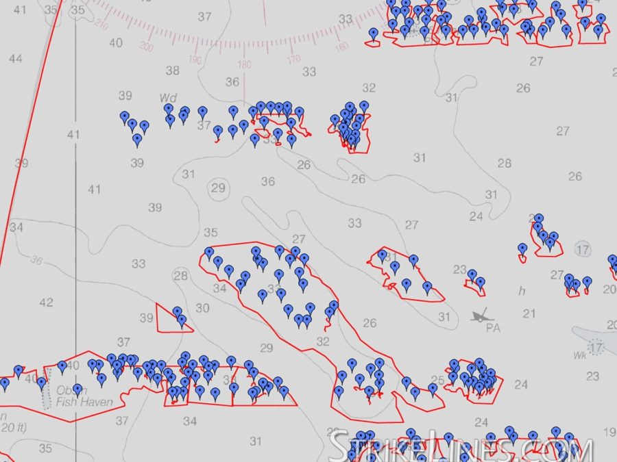 Gulf of Mexico Oil Rig Platforms & Pipelines – StrikeLines Fishing Charts