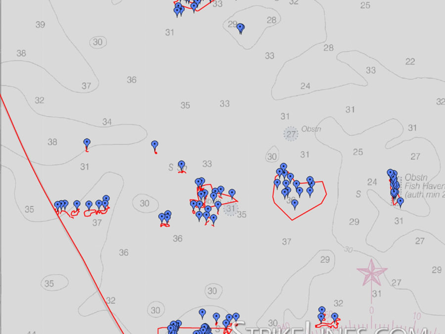 Destin Hardbottom – StrikeLines Fishing Charts