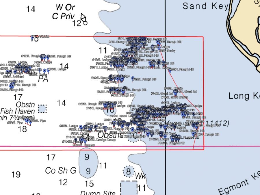 3D Florida Middle Grounds & Elbow – StrikeLines Fishing Charts