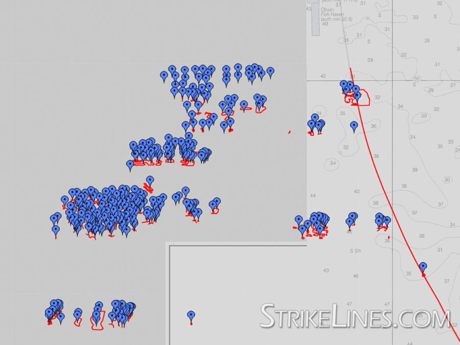 Georgia Public Reefs – StrikeLines Fishing Charts
