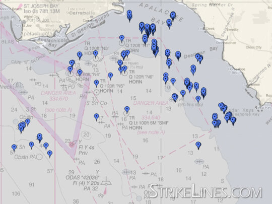 Alabama Public Reefs – StrikeLines Fishing Charts