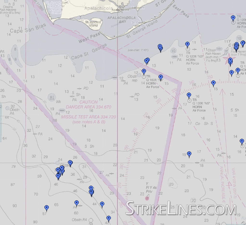 Big Bend Offshore – StrikeLines Fishing Charts