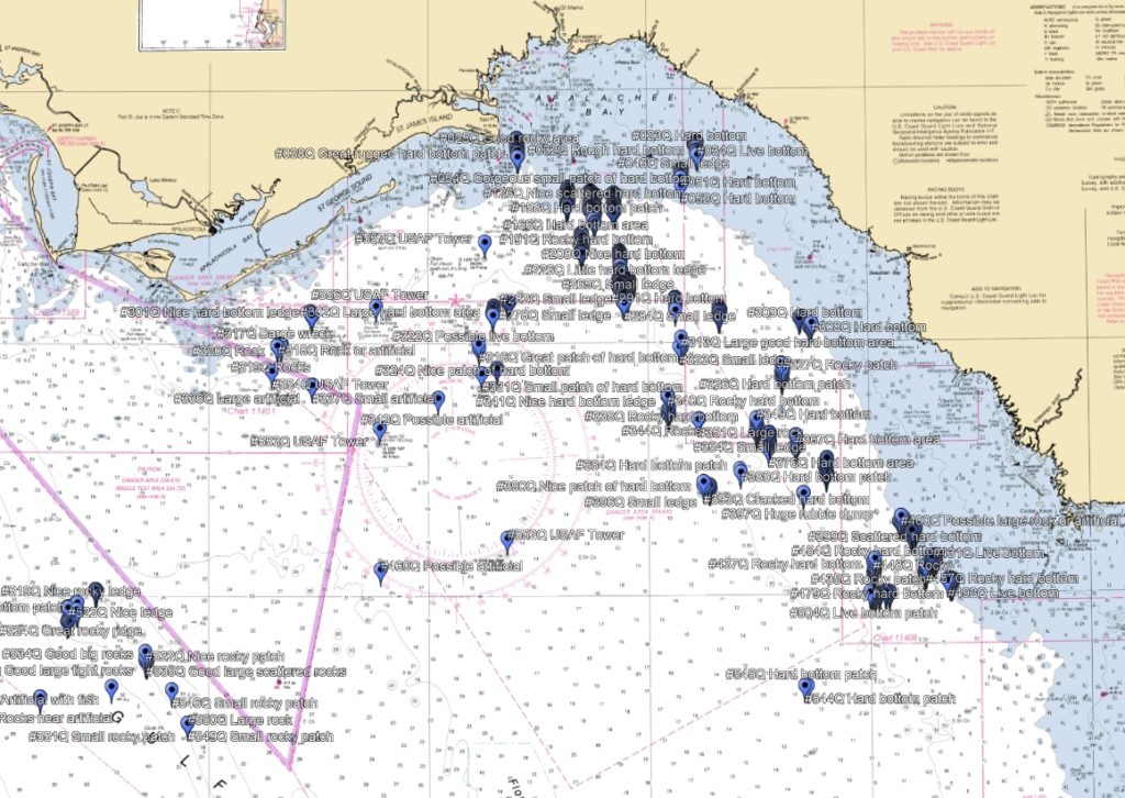 Big Bend Offshore – StrikeLines Fishing Charts